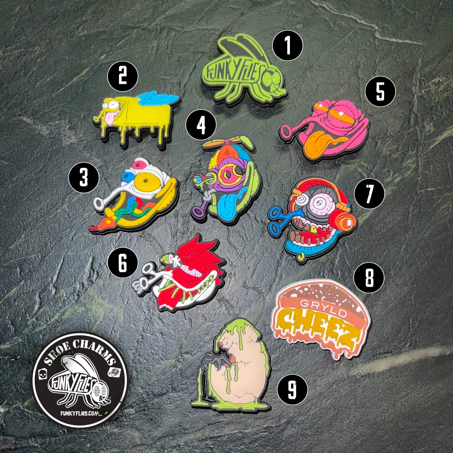 Funky Crocs Shoe Charms | Funky Flies LLC