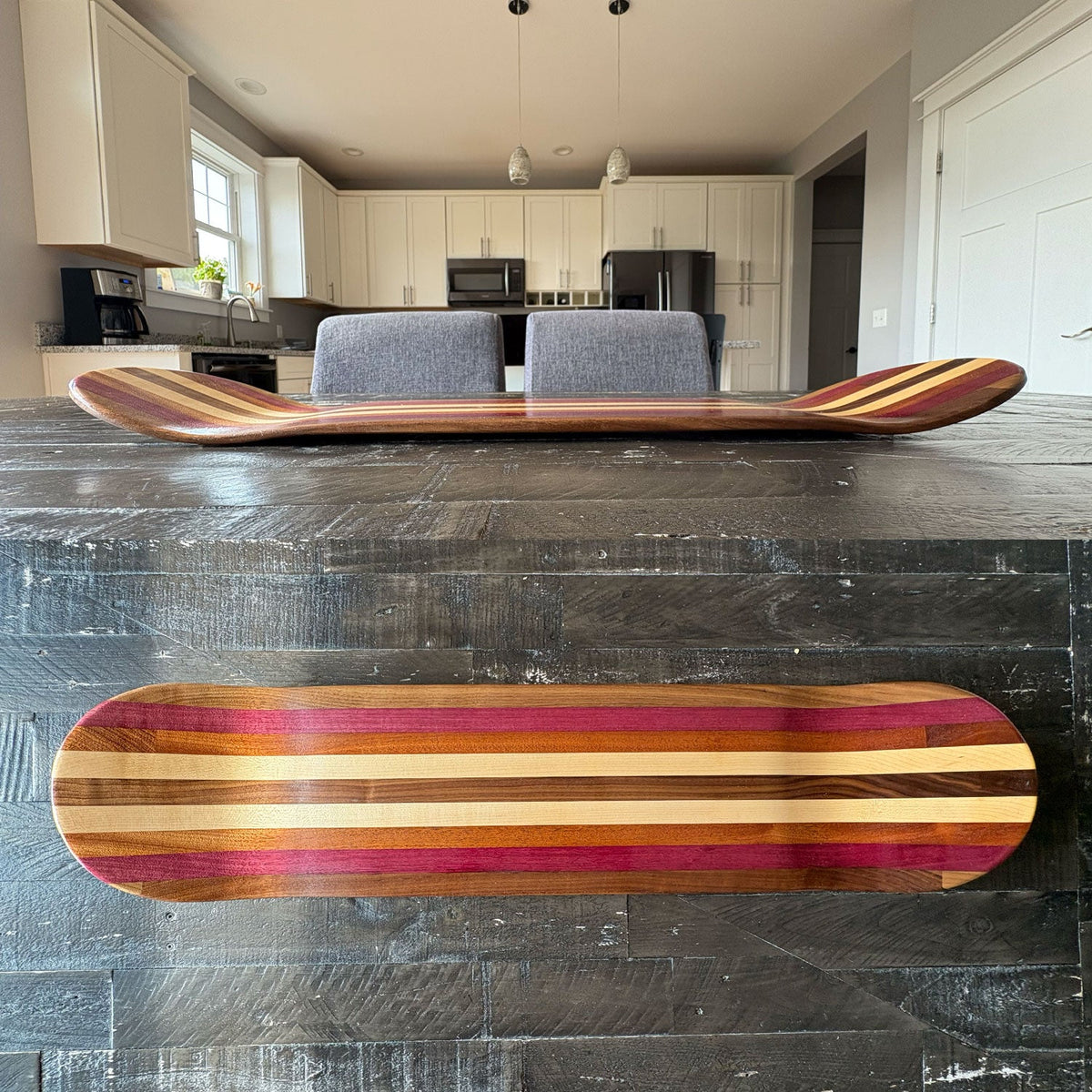 Handmade Skateboard Charcuterie Boards | Walnut, Maple, Sapele and ...