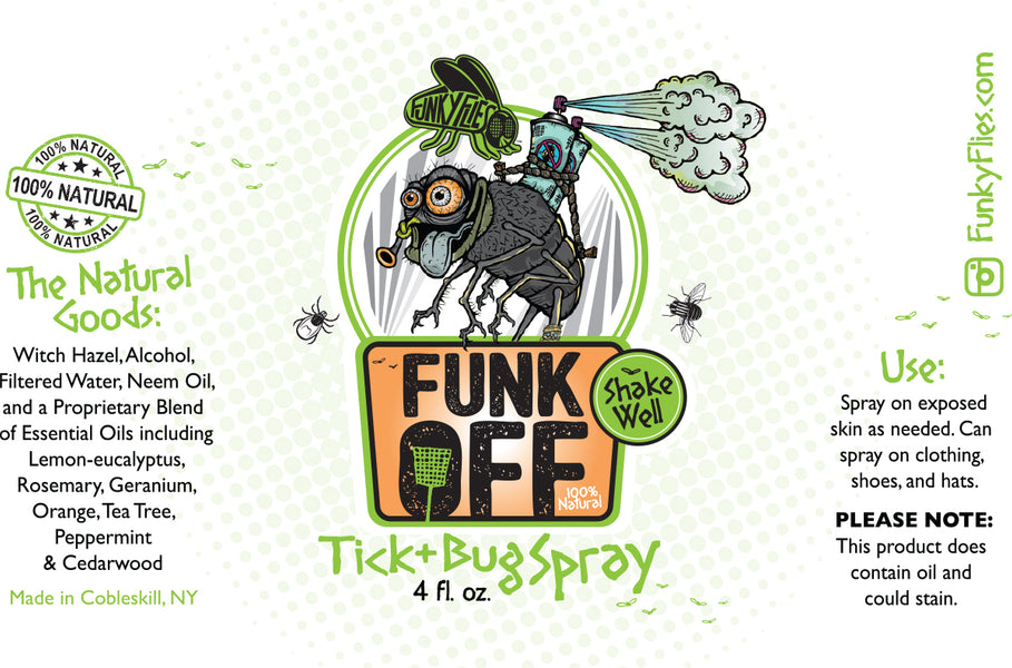 Funk Off 100% Natural Tick & Bug Spray 4oz Online | Funky Flies
