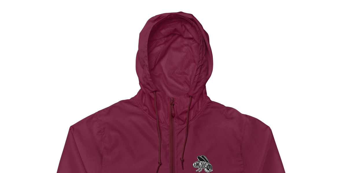 Funky Flies Unisex Lightweight Zip-Up Windbreaker